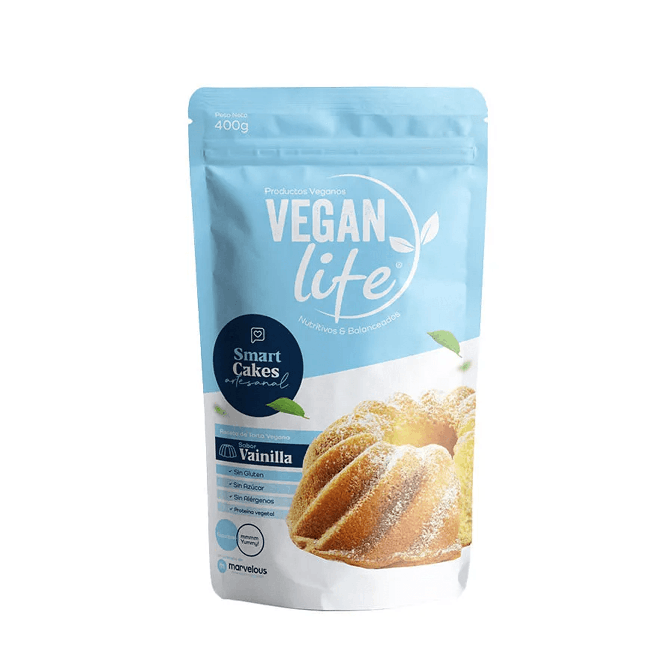 Smart Cakes Vegan Life Sabor Vainilla 400 G