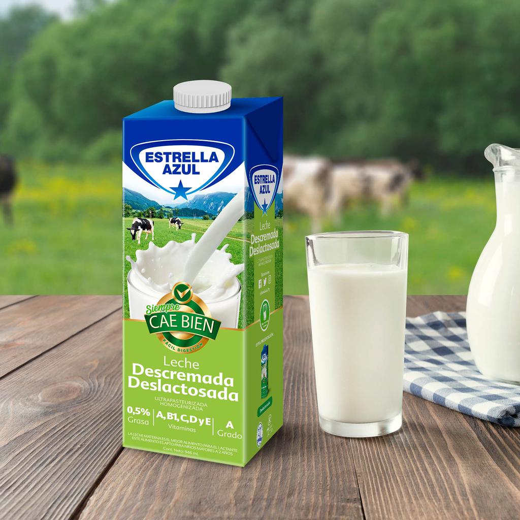 Leche Uht Estrella Azul 946 Ml Deslactosada