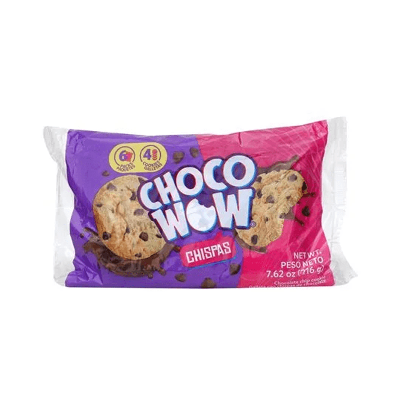 Galletas De Chocolate Choco Wow Chispas 216 G