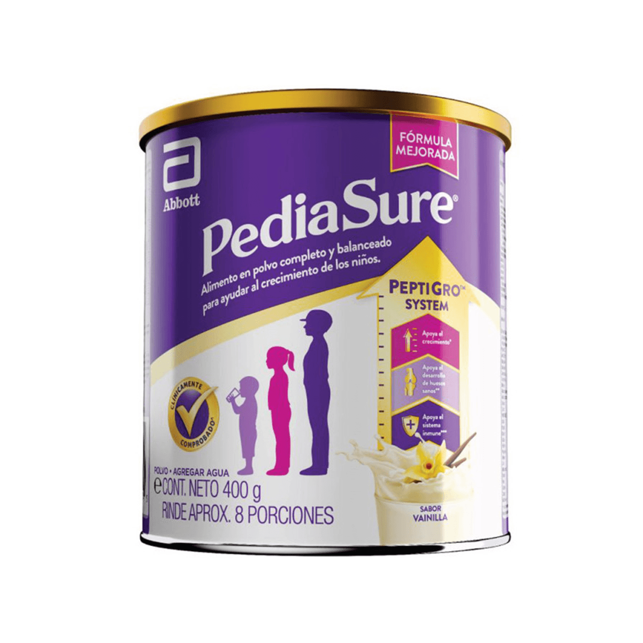 Suplemento Peptigro Pediasure Sabor A Vainilla 400 G